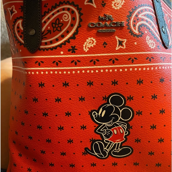 Coach | Bags | Coach Reversible Mickey Mouse Disney Tote Purse | Poshmark